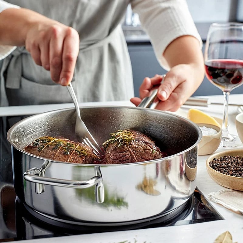 Demeyere Apollo Lage Sauteuse 24 cm | Meesterslijpers.nl