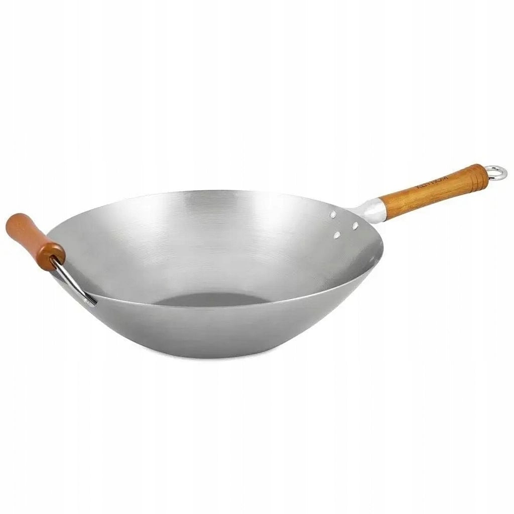 Ken Hom Professional Wok Carbon Steel 36 cm - KH436003 | Knivesworld.eu