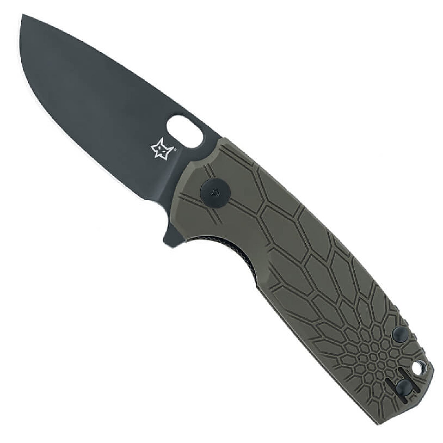Fox Vox Core Black Pocket Knife Olive | Knivesworld.eu