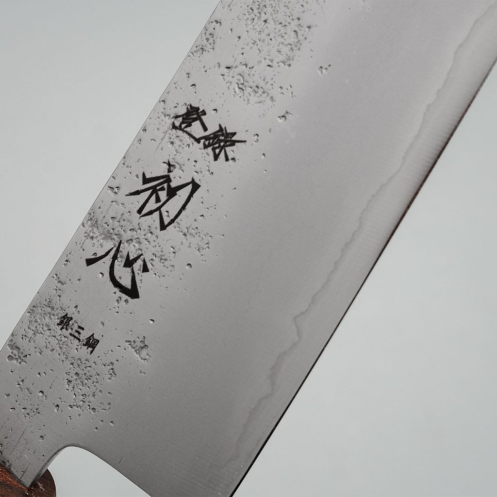 Hatsukokoro Ginrei Ginsan Bubinga Kiritsuke 20.5 cm | Knivesworld.eu