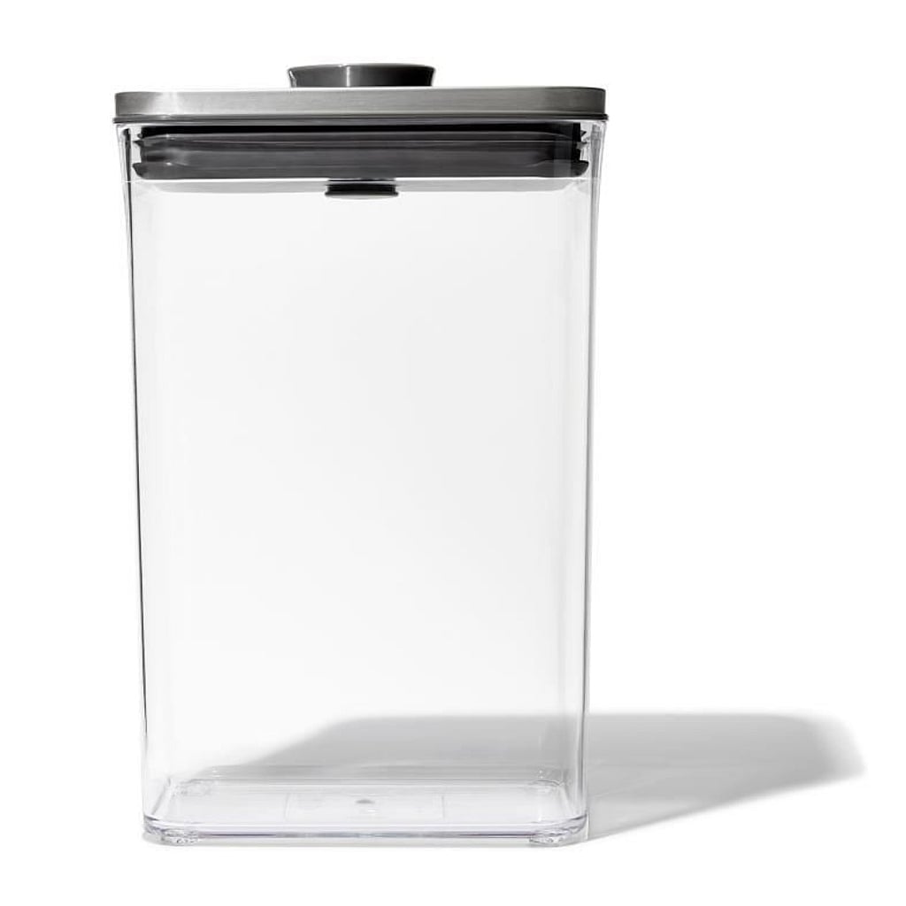 Oxo Voorraadbus Pop SteeL Container Rechthoek 2.6 Liter - 3118700 | Meesterslijpers.nl