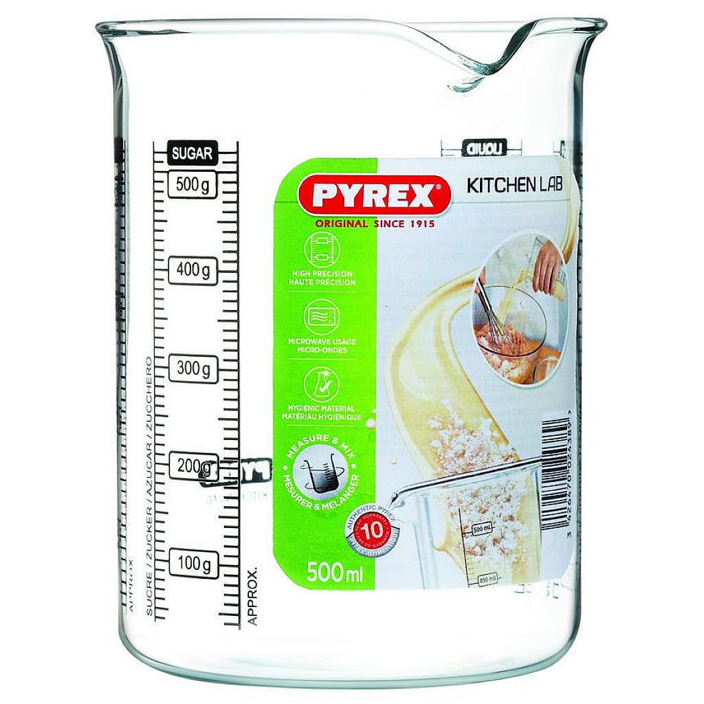 Pyrex Maatbeker Kitchen Lab 500 ml | Meesterslijpers.nl