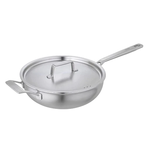 Kuhn Rikon Culinary Fiveply Sauteuse mit Deckel 24 cm | Knivesworld.eu